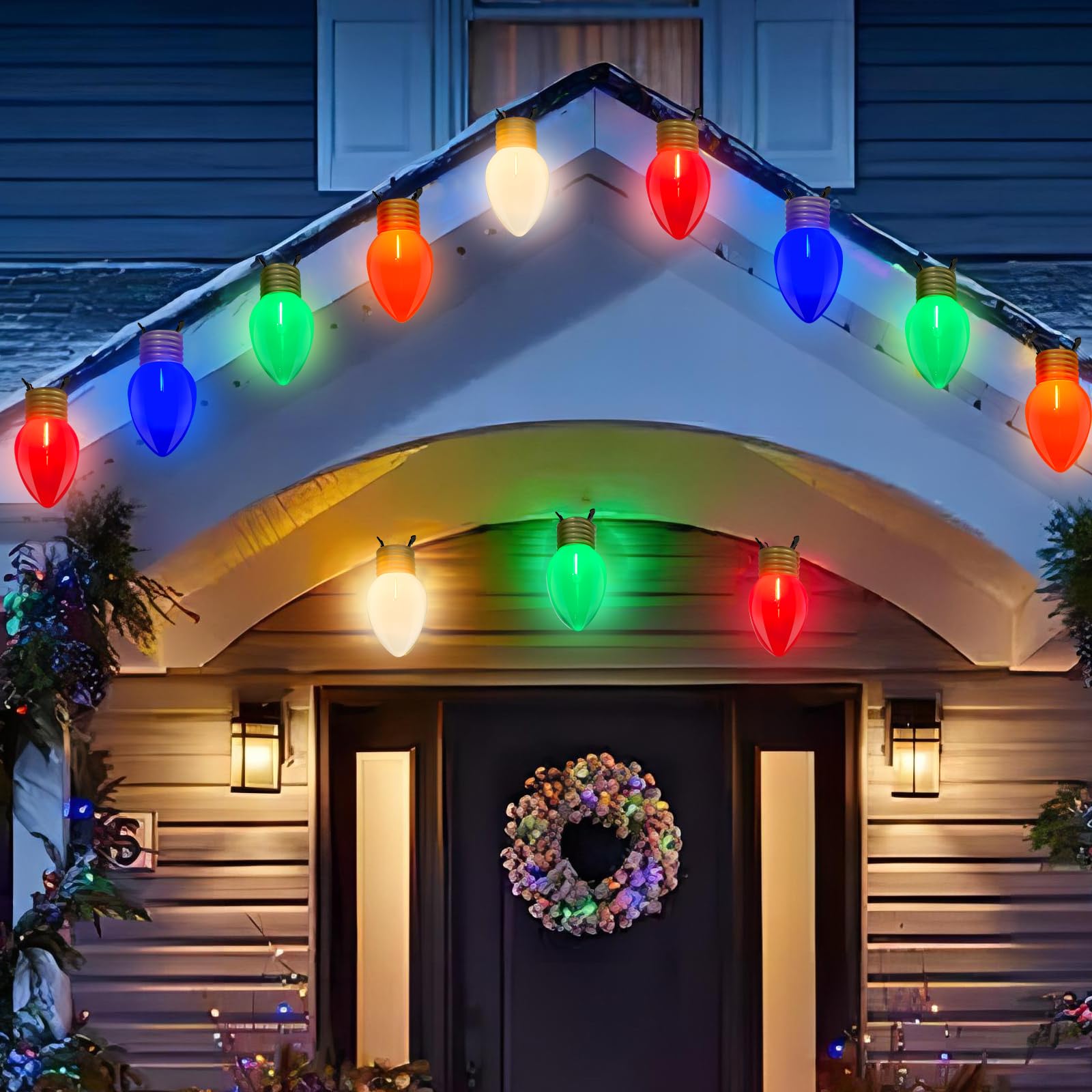 Pallerina Giant Outdoor Christmas Lights,16ft Jumbo Christmas Lights ...