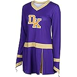 Amazon.com: Jennifer Check Cheer Costume Women's High School Purple ...
