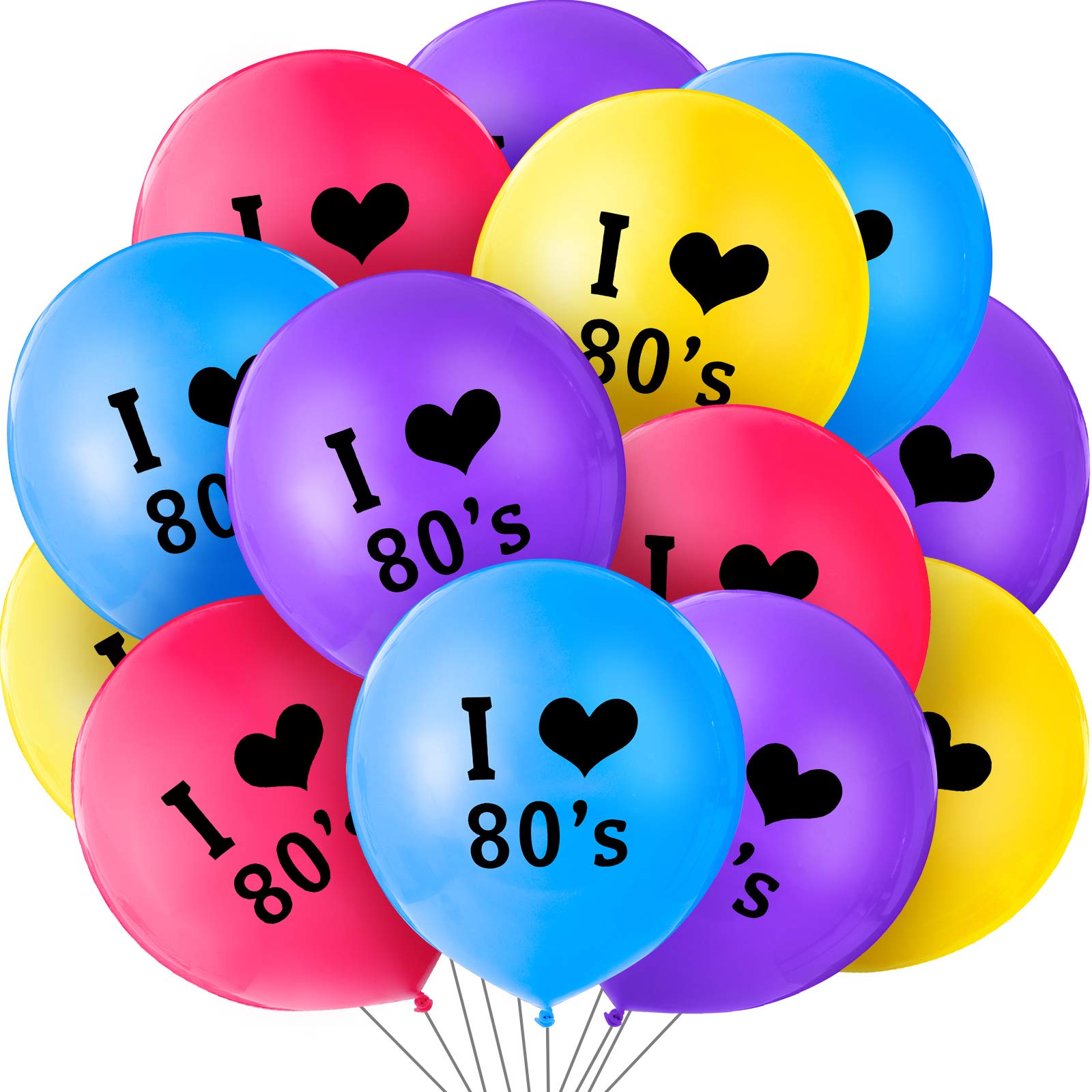 Buy Gejoy 60 Pieces 80 s Party Balloons I Love 80s Balloons 12 Inches Buy Gejoy 60 Pieces 80 s Party Balloons I Love 80s Balloons 12 Inches