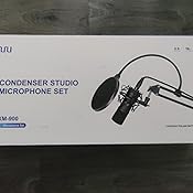 XLR Condenser Microphone, UHURU Professional Studio Cardioid Podcast ...