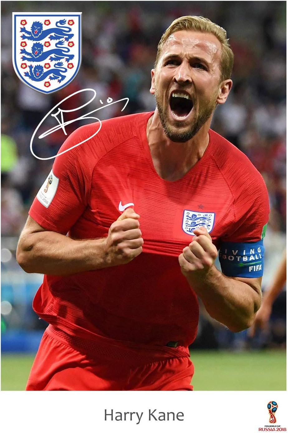 Harry Kane England Poster #31 - World Cup 2018 England Poster - Action ...