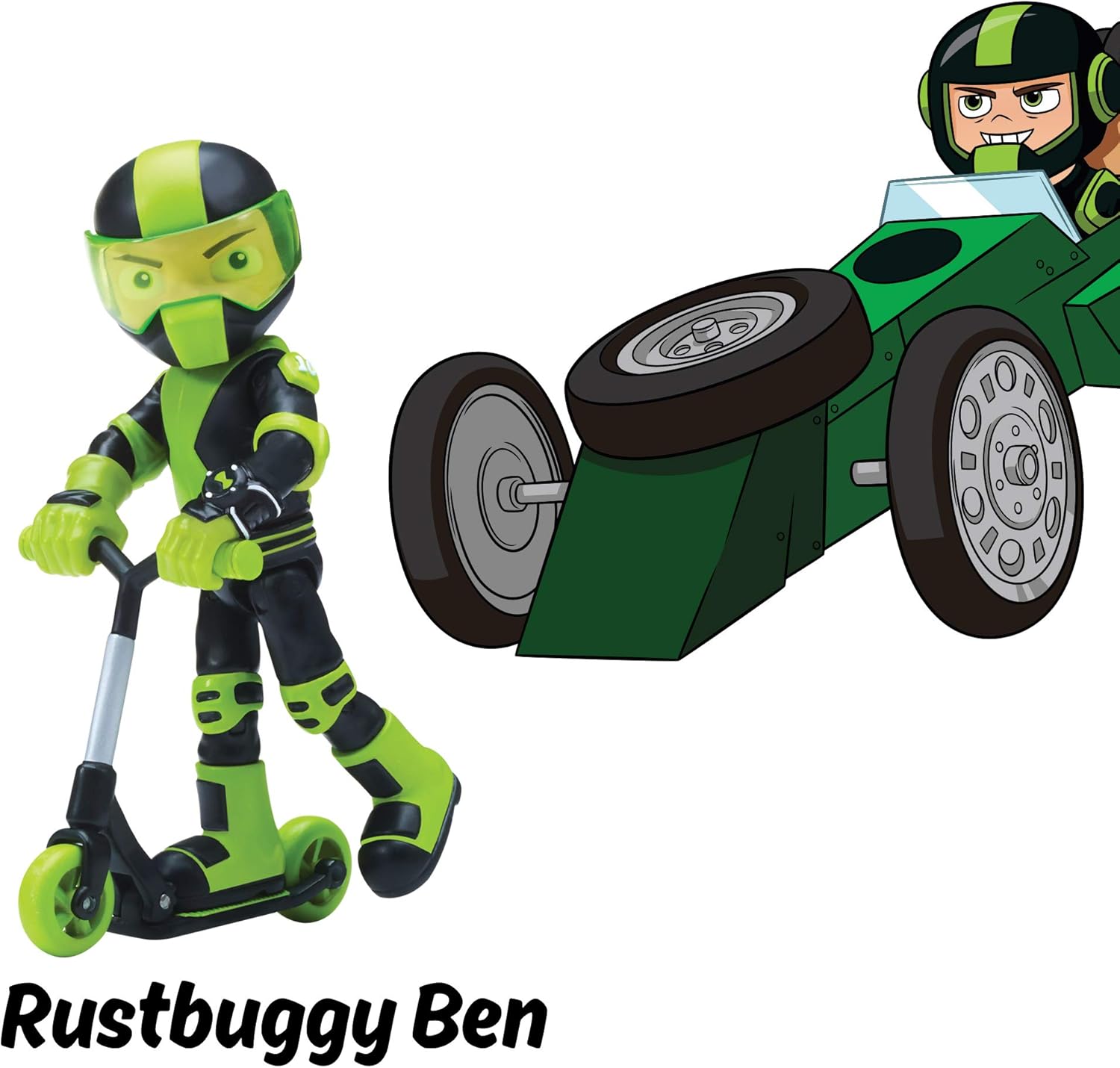 PlayMates Ben 10 Ben W/ Rustbuggy Outfit Action Figure – BigaMart