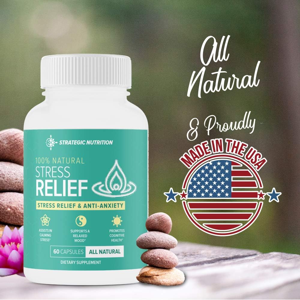Stress Relief Supplement – Stress Support, Anti Anxiety Supplement – 60 ...