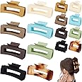 Amazon.com : 16 Pack Hair Clips Large 4.1 Inch Claw Clips 2 Inch Small ...