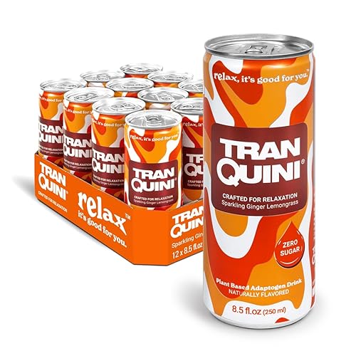 Tranquini Calming Drink With Herbal Adaptogens | Sparkling Water Stress ...