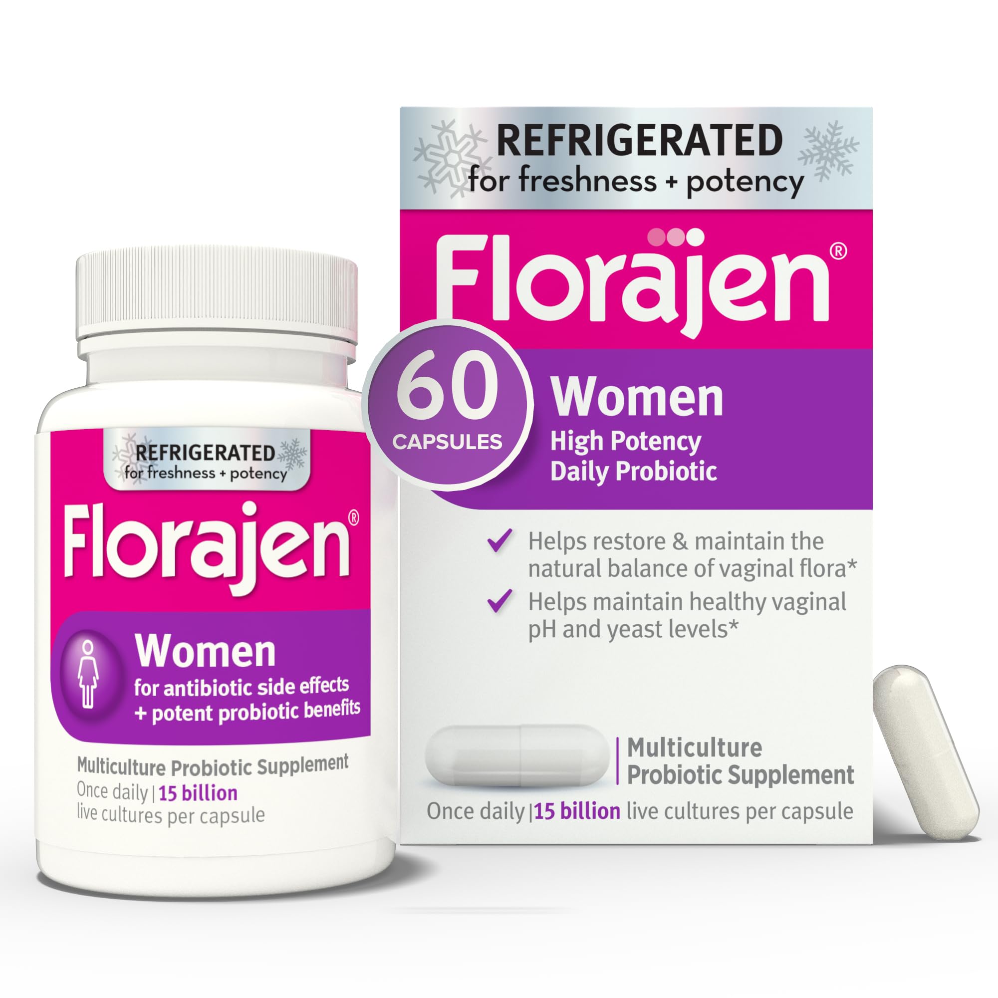 Mua Florajen Women's Vaginal Probiotics, Provides Gut Health ...