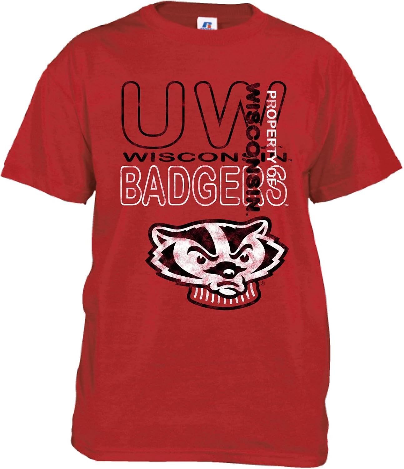 Amazon.com : NCAA Wisconsin Badgers Youth NuBlend Tee (True Red, X ...