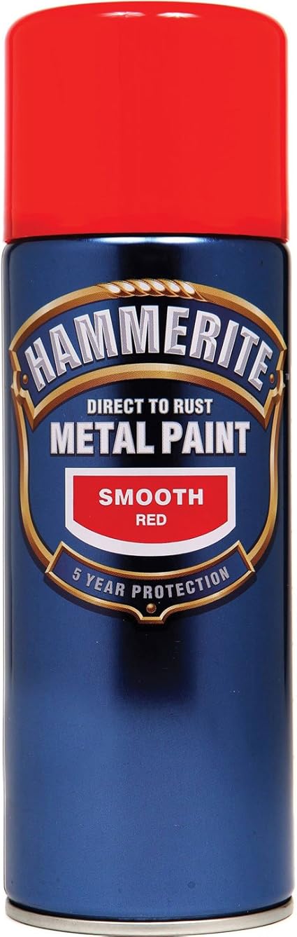 Hammerite 5092967 Metal Paint: Smooth Red 400ml (Aerosol): Amazon.co.uk ...