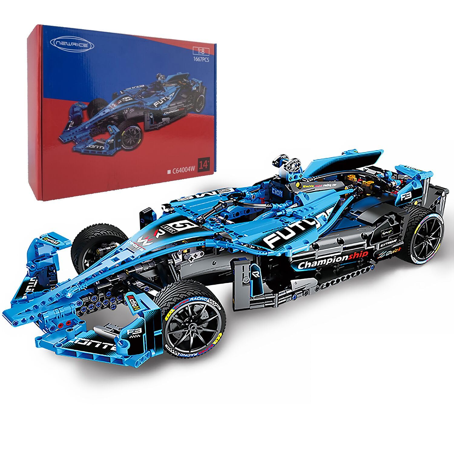 Mua NEWRICE Formula 1 Racing Car Building Blocks Kit,MOC 1:8 Scale ...
