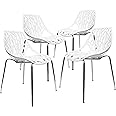 Amazon.com - UrbanMod Modern Dining Chairs - Set of 4, Mid Century ...