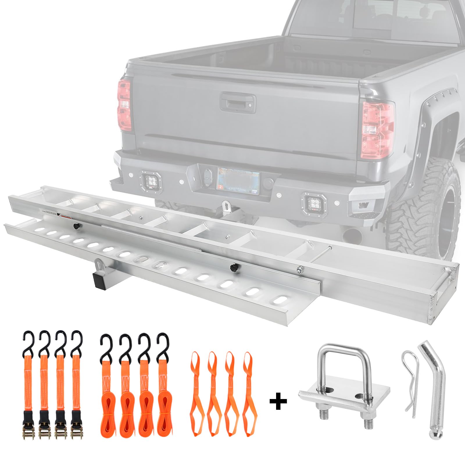 OUTPRIZE Motorcycle Hitch Carrier 400LBS, Lightweight Robust Aluminum ...