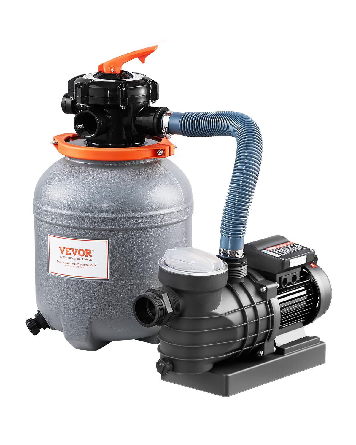 VEVOR Sand Filter Pump for Above Ground Pool, 12 in, 3000 GPH, 1/2 HP ...