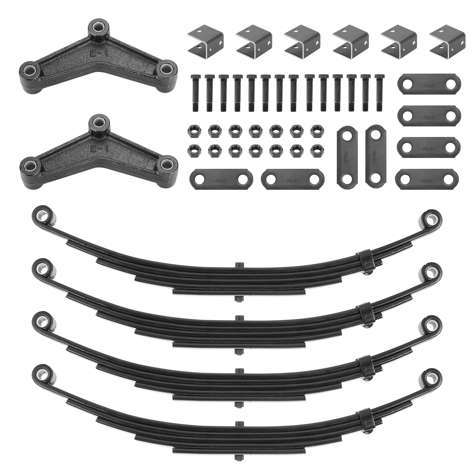 Magorfas Tandem Trailer Leaf Spring 5 Leaf Double Eye 3000 lbs Cap for ...