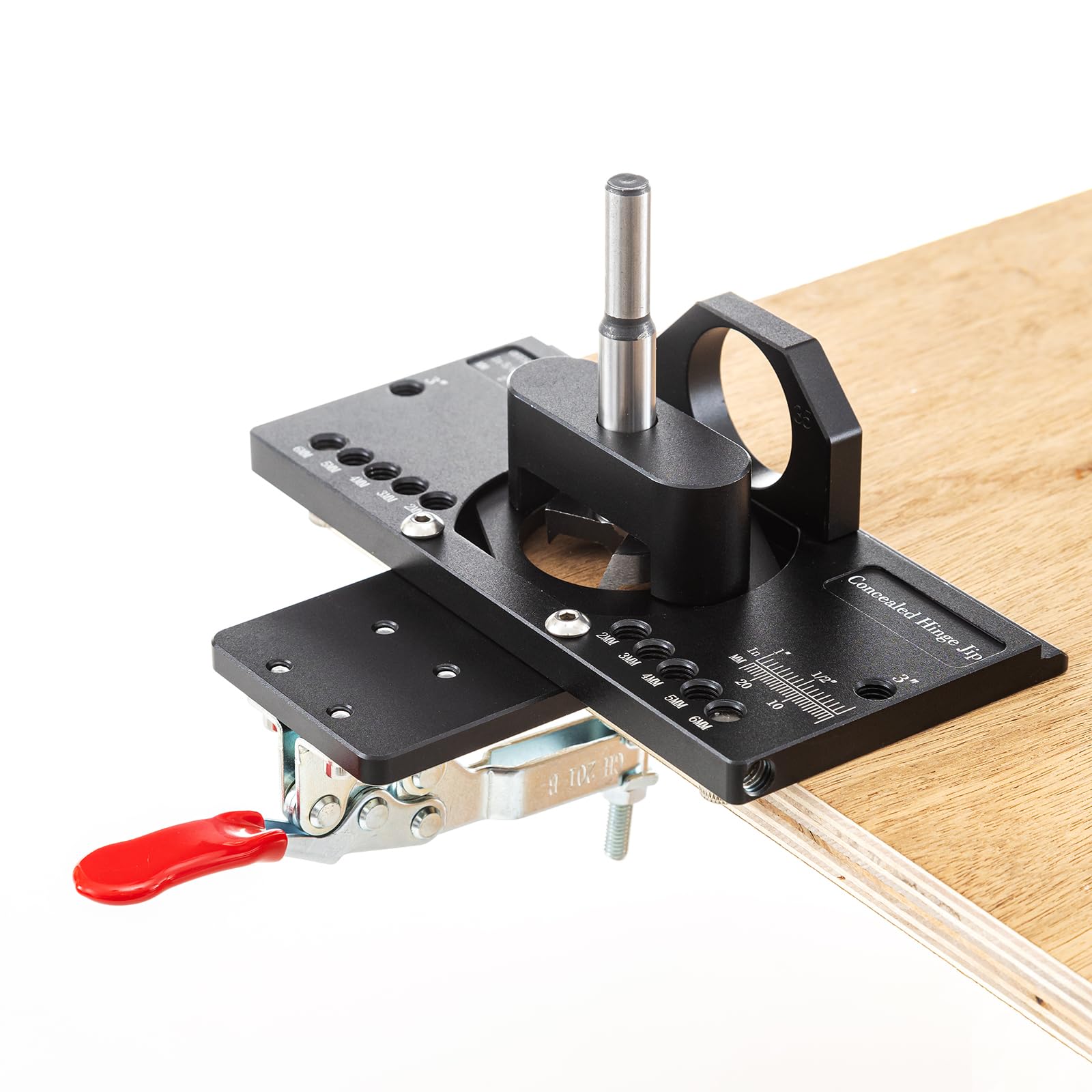 Concealed Hinge Jig, 35mm Hinge Jig with Clamp, Aluminum Alloy Drill Guide Hinge Hole Drilling ...