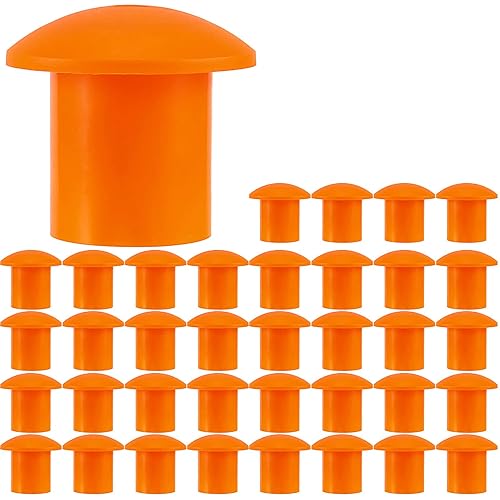 HAKZEON 30 PCS Plastic Rebar Caps, Rebar Mushroom Cap, Safe Cap for ...