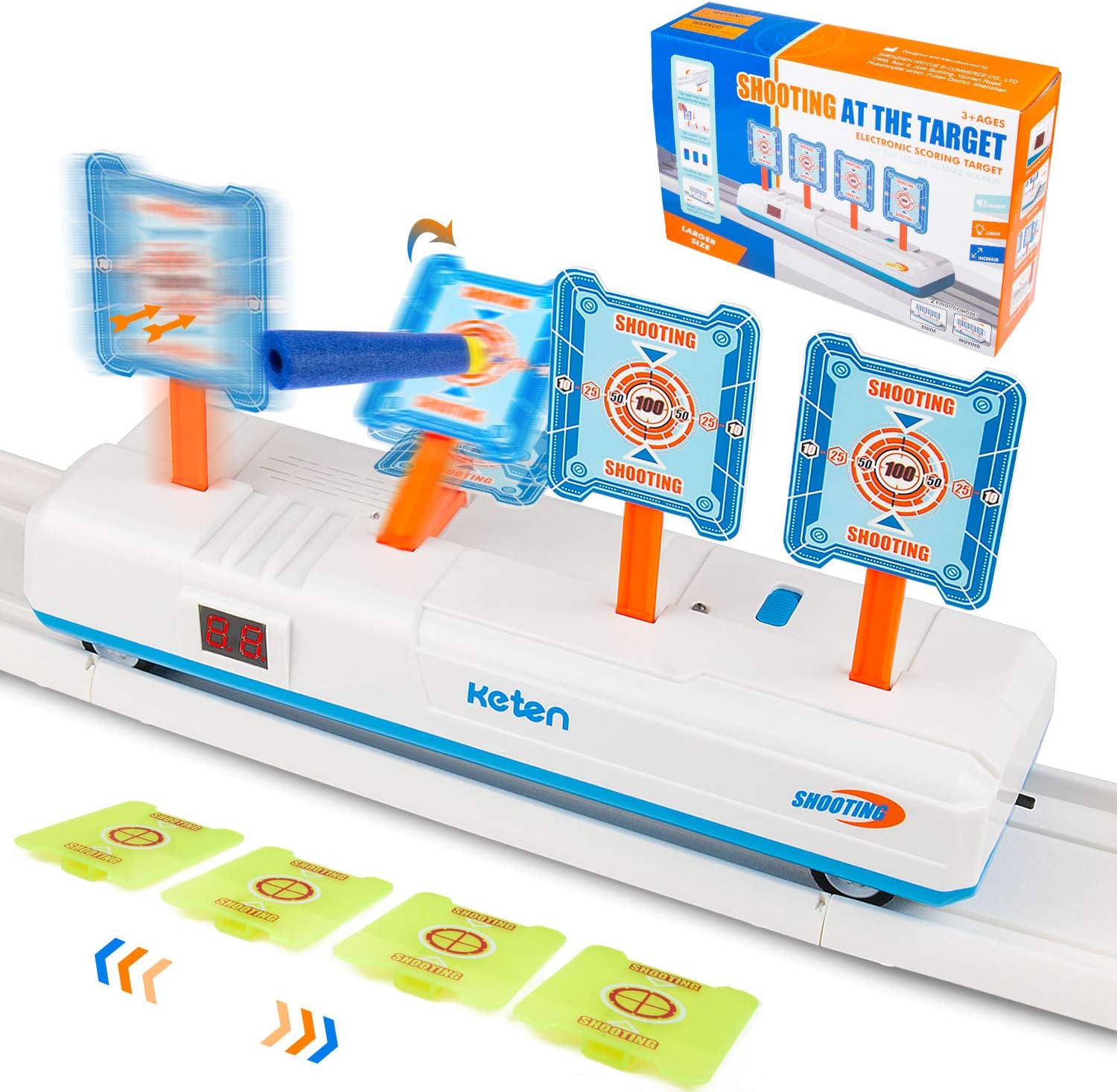 Keten 2020 Newest Electronic Digital Moving Target for Nerf Gun, Auto ...