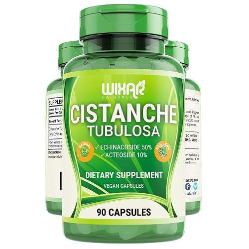 WIXAR NATURALS Cistanche Tubulosa Capsules - 50% Echinacoside & 10% ...