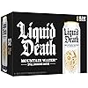 Liquid Death Still Mountain Water, 8-Pack (19.2oz Cans), Real Mountain ...