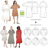 Amazon.com: Style Arc Sewing Pattern - Trinnie Woven Dress Plus ...