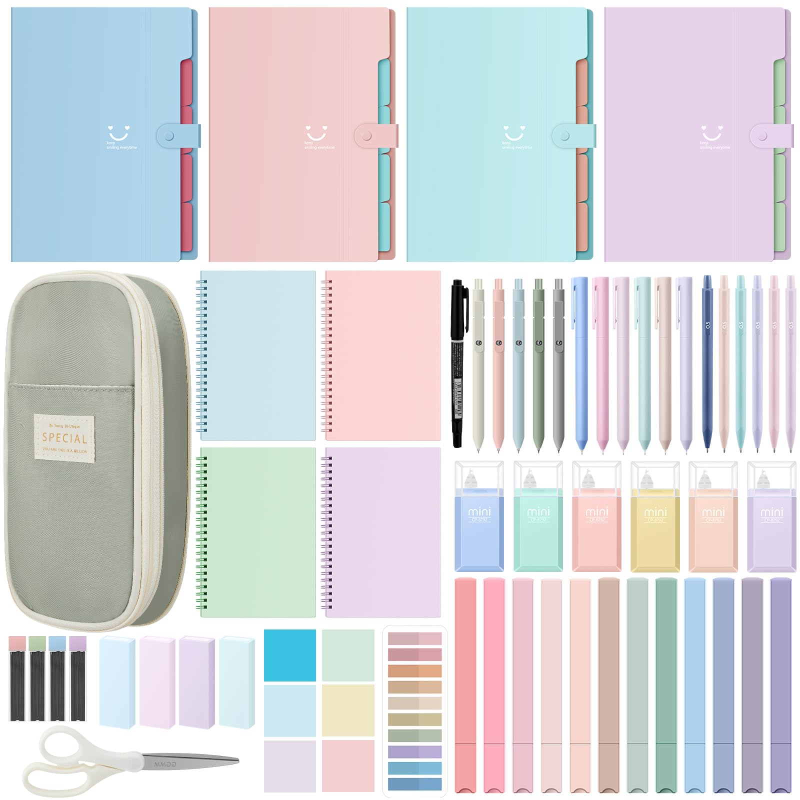 Mua Geyoga 61 Pcs Aesthetics School Supplies Included Pencil Case ...