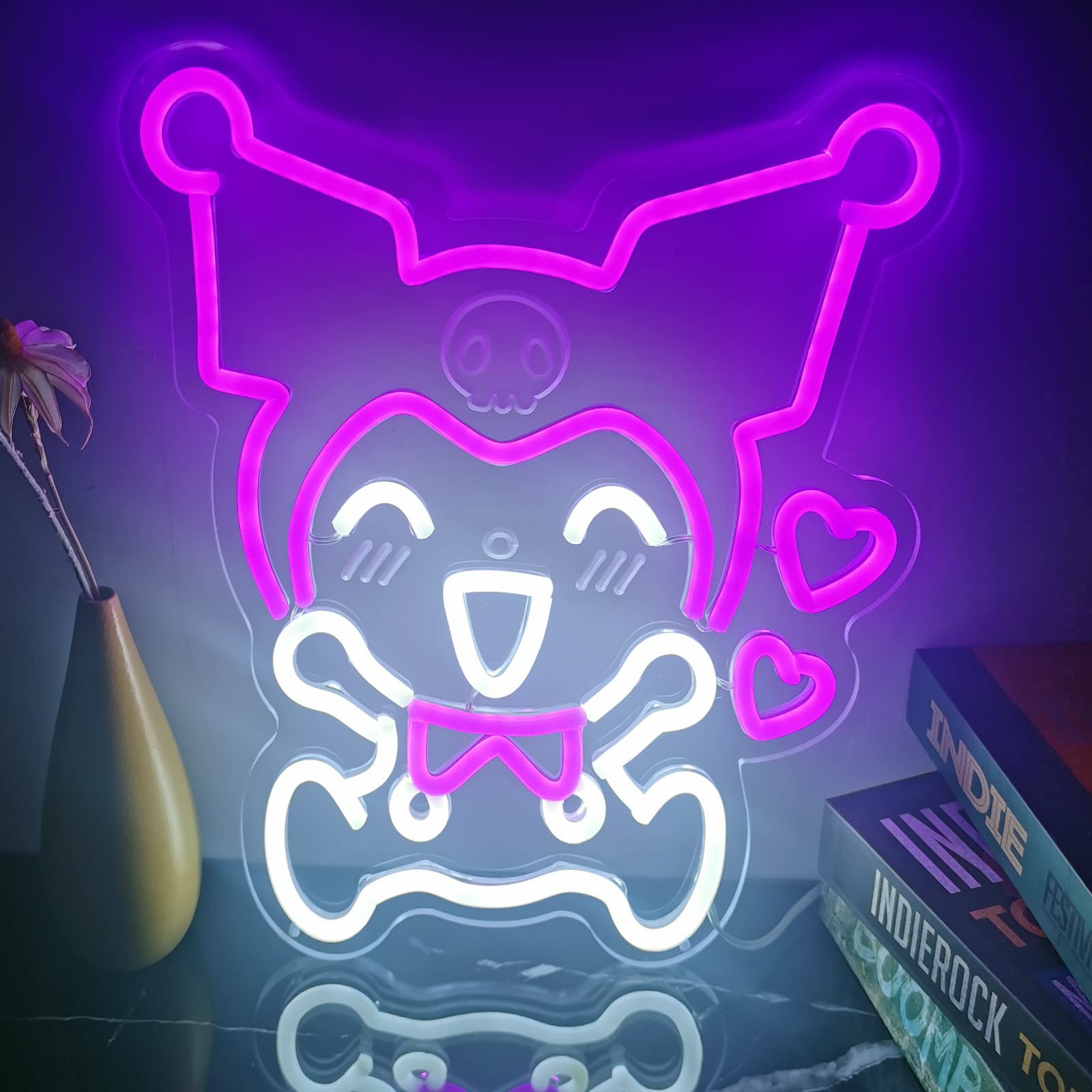 Mua Japanese Anime Neon Light Kuromi Neon Sign, 3D Art LED Sign Kuromi ...