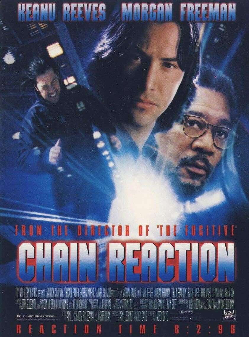 Chain Reaction [VHS]: Keanu Reeves, Morgan Freeman, Rachel Weisz, Fred ...