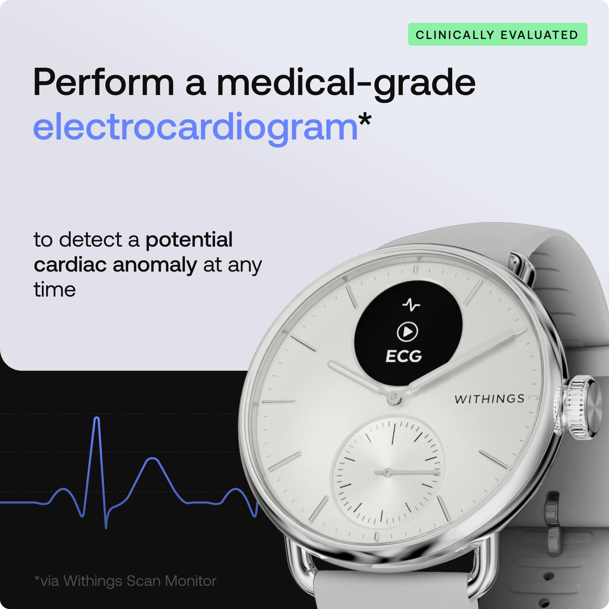 Mua Withings ScanWatch 2, Heart Health Hybrid Smartwatch for Men ...