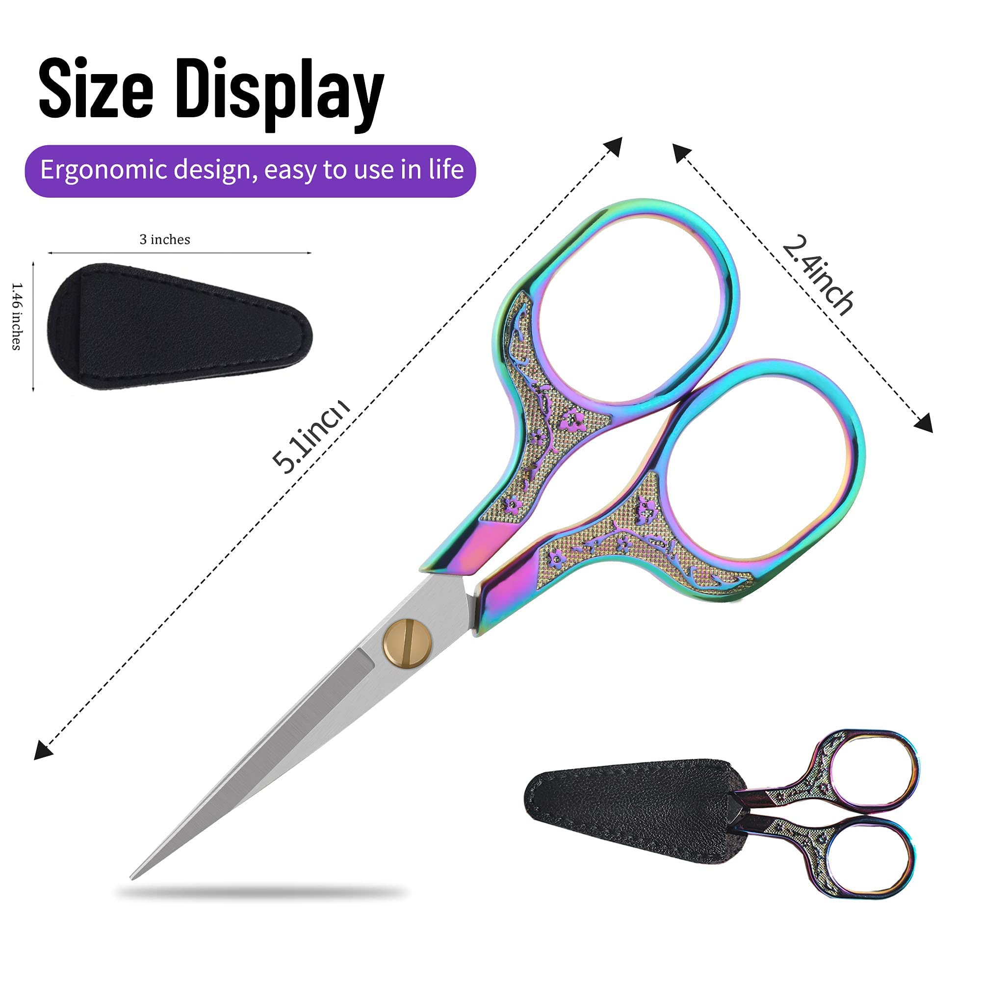 Mua Embroidery precision scissors-Glexal 5 Inch Vintage Scissors-2 pack ...