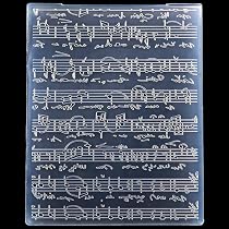 Sizzix Embossing Folders Music Notes Plastic Embossing Folders For Card ...