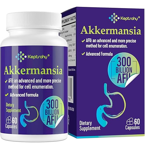 Keptrohy 300 Billion AFU Akkermansia Probiotic for Women & Men ...