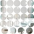 Amazon.com: Set of 24 Acrylic Round Mirror Plate Circle Mirror Trays ...