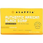 Amazon.com : Alaffia Authentic African Black Soap Triple Milled, Long ...