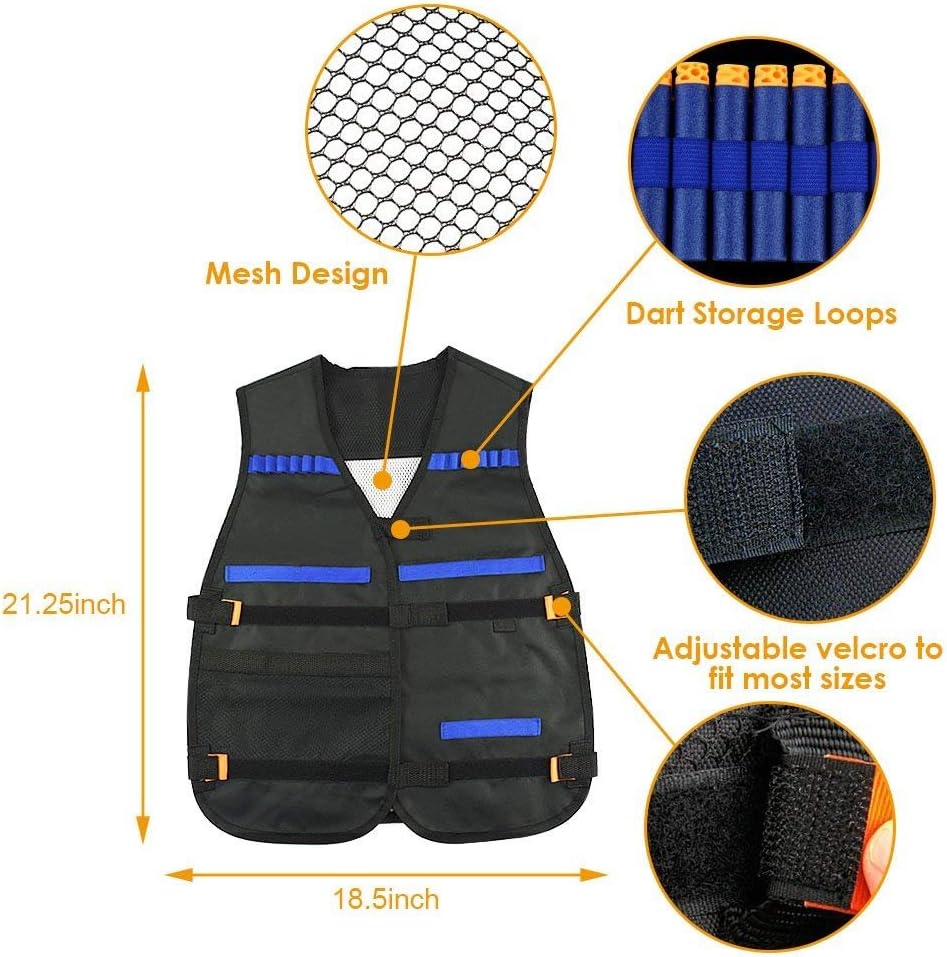 Esnow Tactical Vest Kit for Nerf N-Strike Elite Series – BigaMart