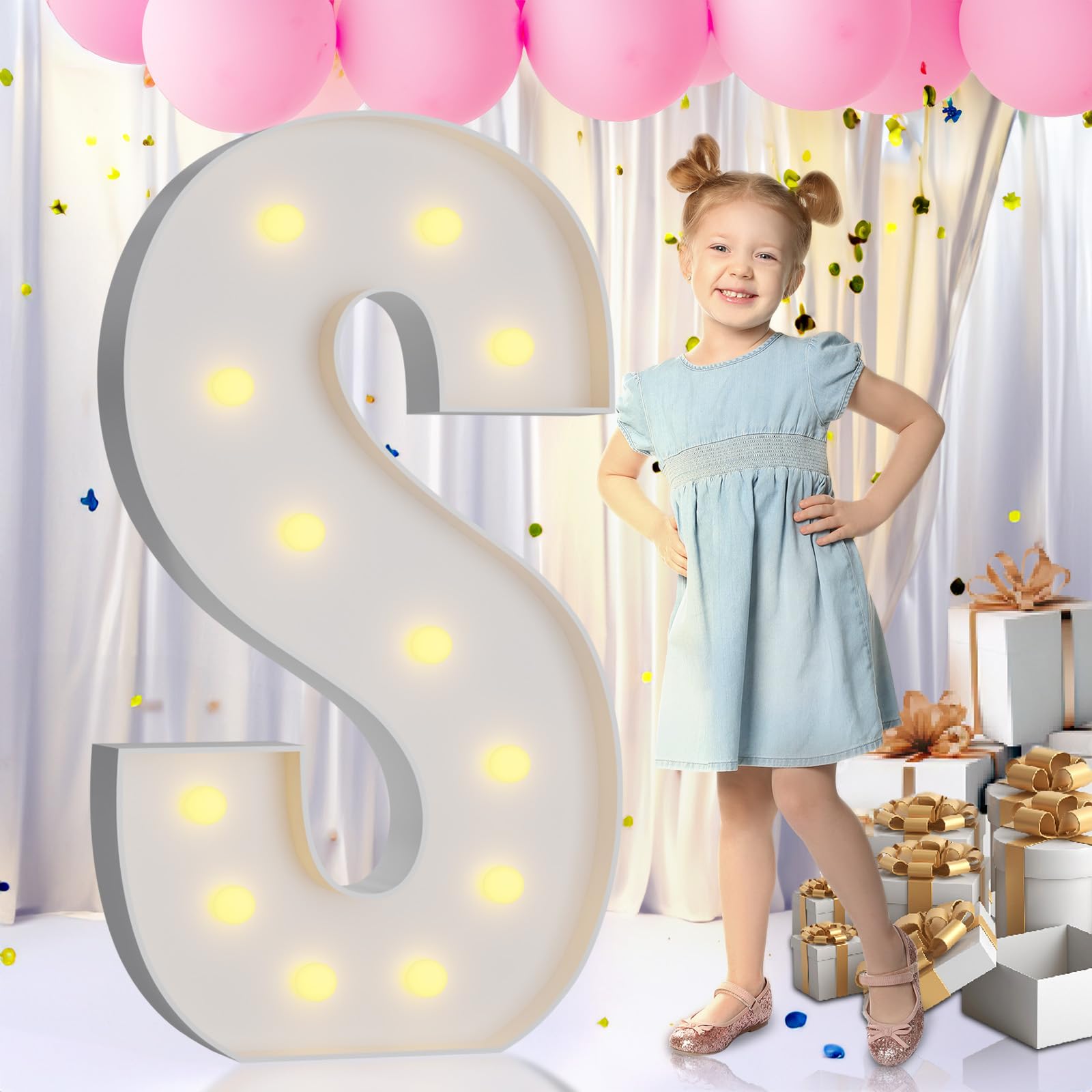 imprsv Marquee Light Up Letters, 4FT Marquee Letters Mosaic Light up ...