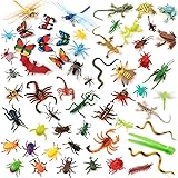 Amazon.com: Gejoy 75 Pieces Fake Bugs Toy Assorted Play Bugs Insect ...