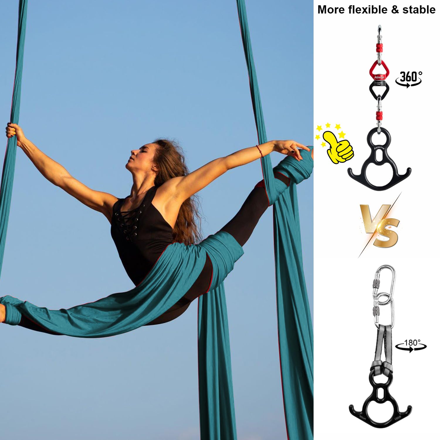 Mua Aerial Silks 9 Yards Yoga Hammock Aerial Dance Flying Yoga Starter ...