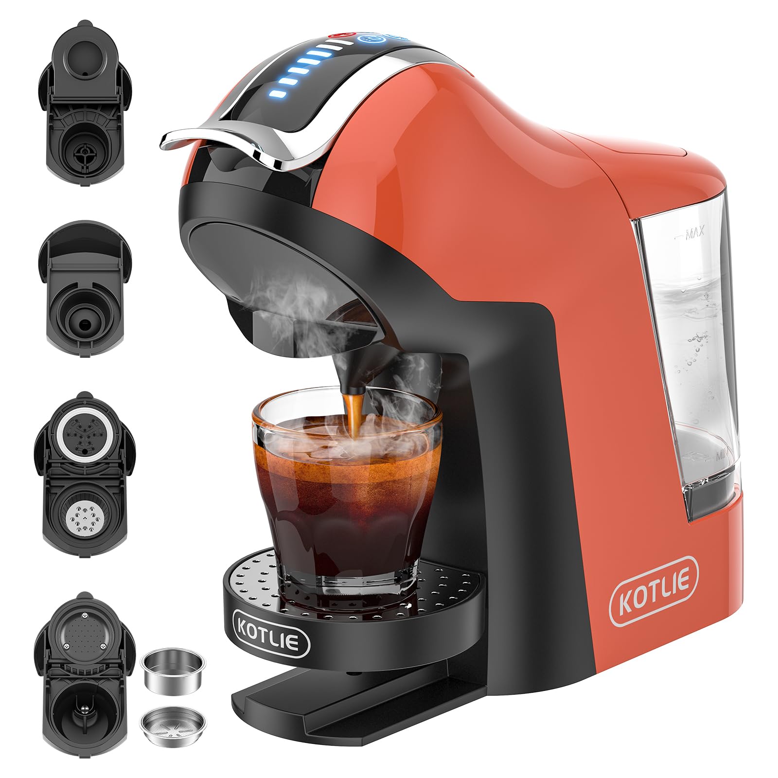 KOTLIE 19Bar Espresso 5in1 Coffee Machine, Cappuccino&Latte Maker, Cold ...