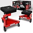 Amazon.com: FreekyFit Mechanic Stool with Wheels, Hydraulic Adjustable ...