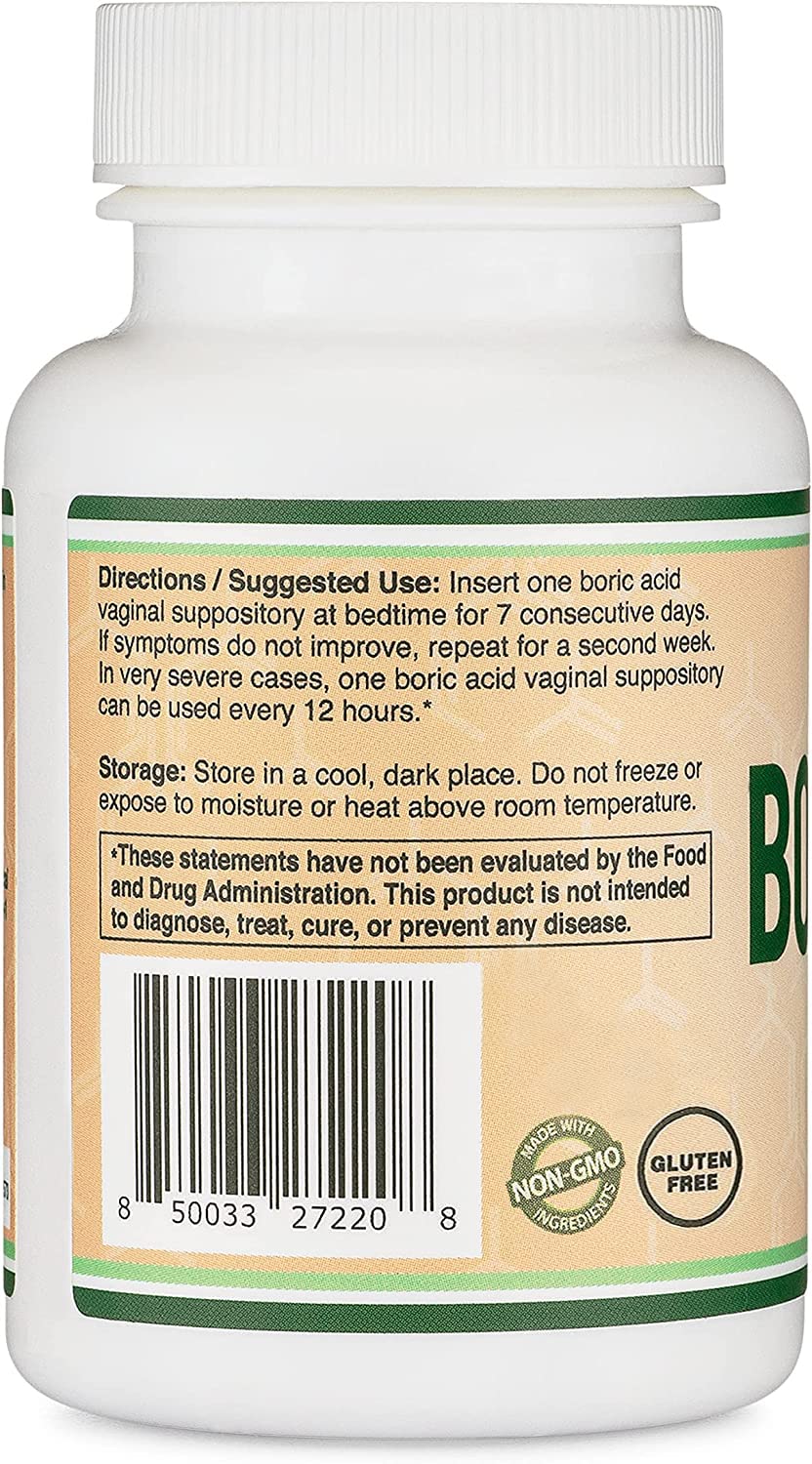 Mua Boric Acid Suppositories (600mg Vaginal Suppository, 60 Count ...