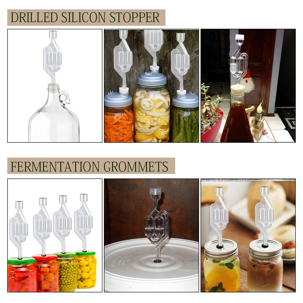 Mua OneBom Airlock for Fermentation 4 Pack, Twin Bubble S Type with ...