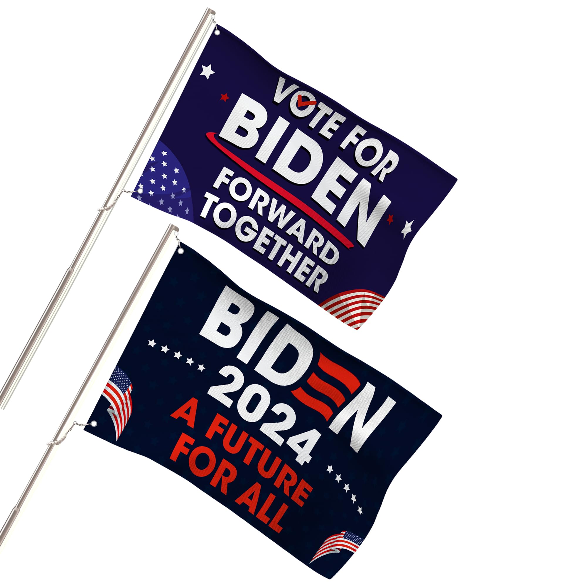 Joe Biden Flag (Pack of 2) Single Sided Flag President Flag 3x5 Ft ...