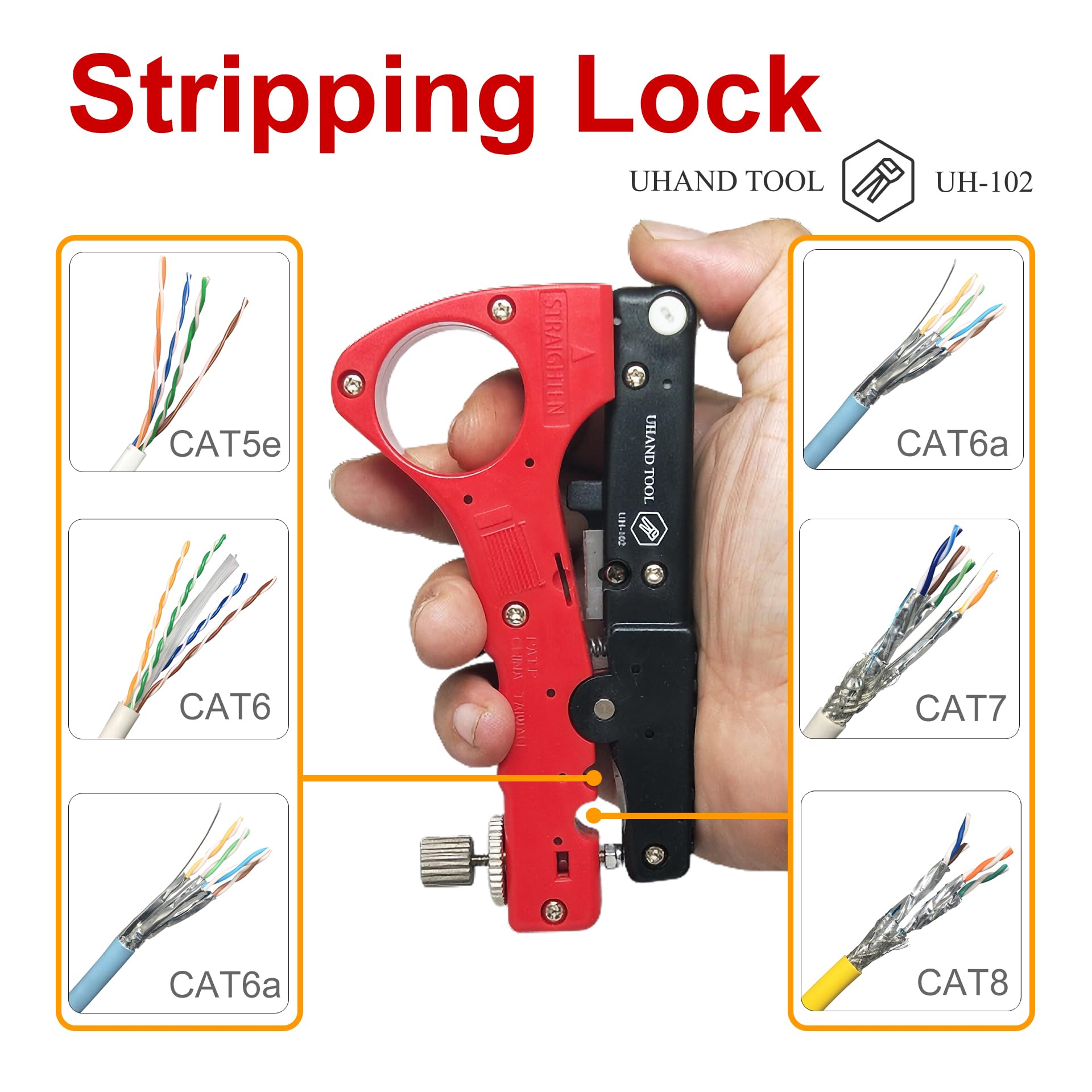 Mua UHAND TOOL Universal Network Wire Stripping Tool for Cat5e, Cat 6 ...