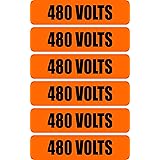 Amazon.com: 110 Volts Voltage & Conduit Markers | Stickers | Decals ...