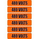 Amazon.com: 120 Volts Voltage & Conduit Markers | Stickers | Decals ...