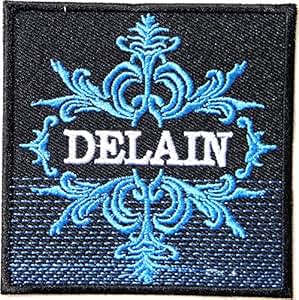 Amazon.com: DELAIN Band Logo Music Patch Sew Iron on Embroidered Badge ...