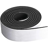 Neoprene Foam Strip Roll by Dualplex, 3" Wide x 10' Long x 1/8" Thick, Weather Seal High Density ...