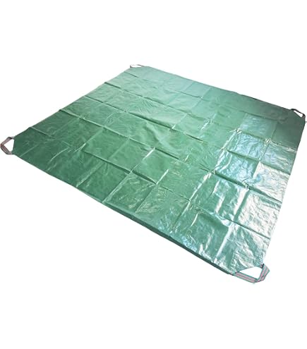 Leaf Tarp, Leaf Bag With 4 Handles Garden Waste Sheet Yard Tarps Extra ...