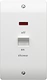 MK K5215WHI 50 amp 2-Gang Double-Pole Switch and Neon: Amazon.co.uk ...