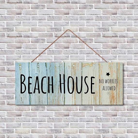 Amazon.com: Beach-House-Decor Front Door Sign, Wood Sign, Door Sign ...