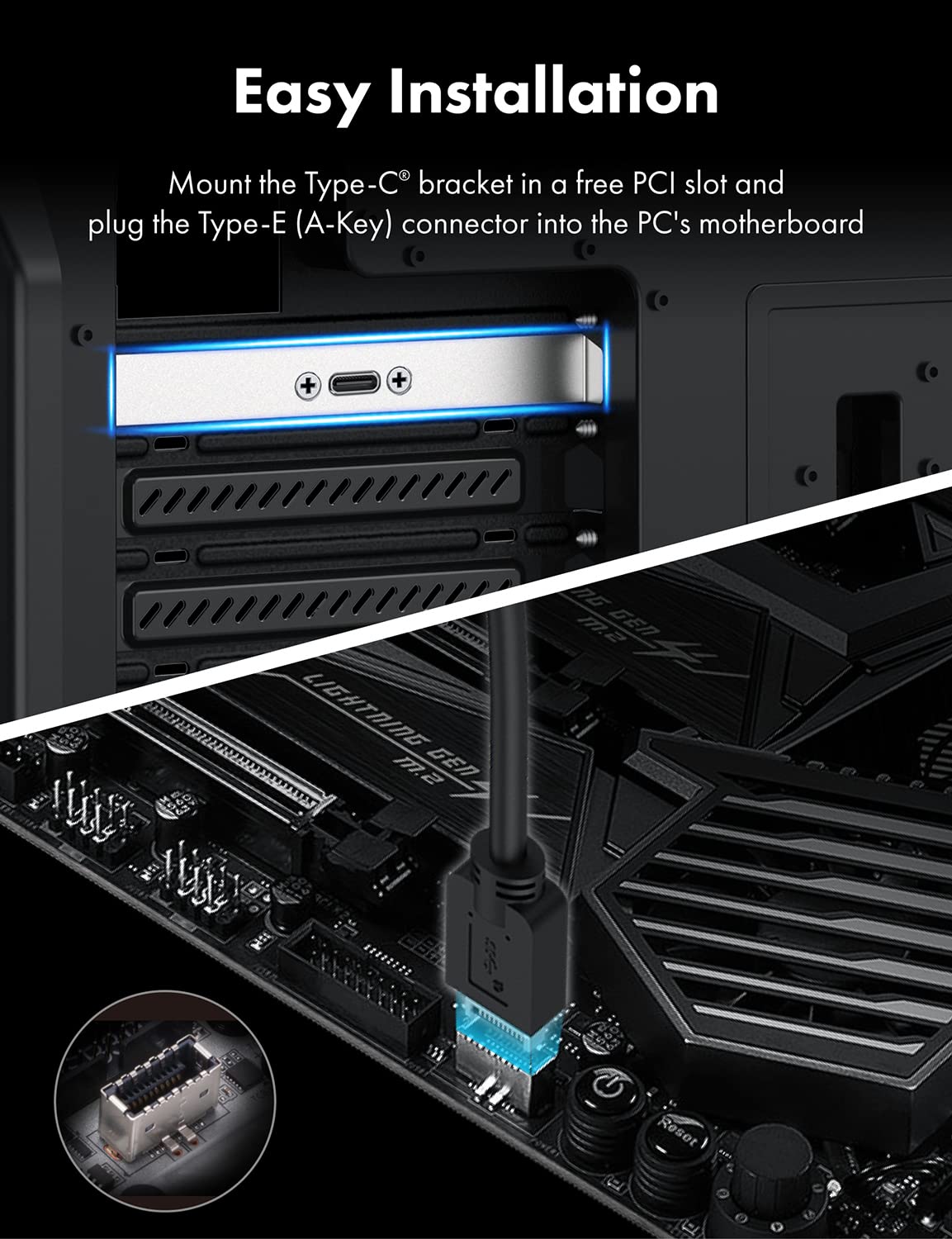 Mua GRAUGEAR 20Gbps USB 3.2 Gen 2x2 USB-C Front Panel Type-C Adapter, Motherboard Header ...